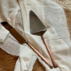 INOX Antique Copper Sundance Hostess Serving 4 Pc. Set | Etsy