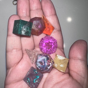 Victorian Rose Dice Set Rose Dice Floral Dice Handmade Resin Dice Set ...