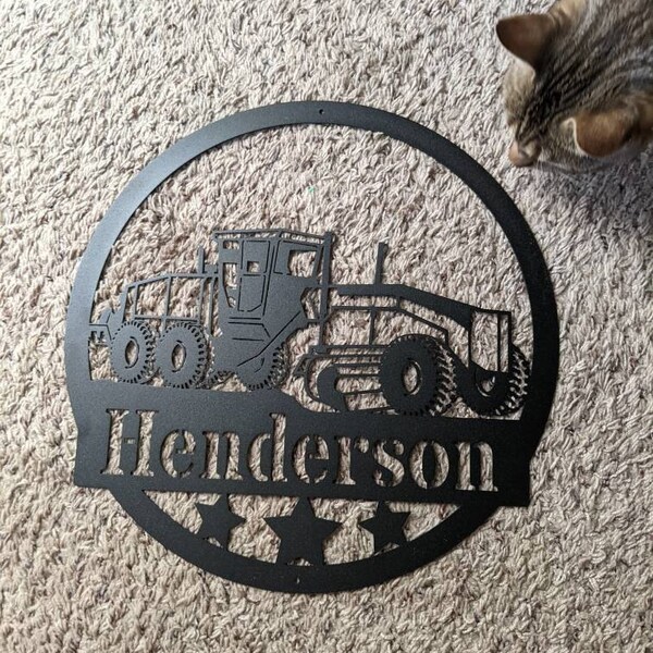 Construction Collection: Road Grader Metal Sign - Etsy