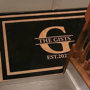 Family Name Entry Rug Personalized Entryway Rug Entrance Rug for Inside ...