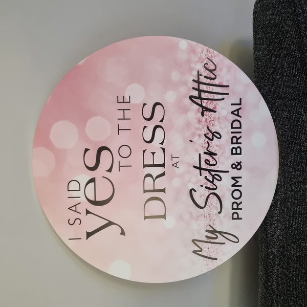 UK | PREMIUM | Bridal Dress Shop Sign | I Said Yes to the Dress ...