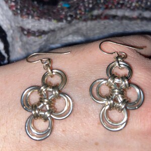 Tutorial: Helix Earrings beginner Chainmaille Project PDF - Etsy
