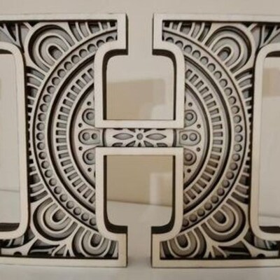 Laser Cut DXF Letter H DXF Alphabet Letter H, Laser Cut Letter ...