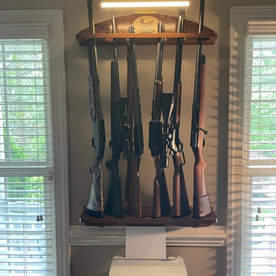 Compound Bow Recurve 6-place Solid Oak Wall Display Rack - Etsy