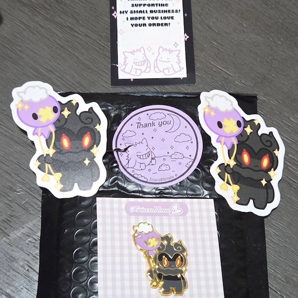 Marshadow and Driftloon Sticker - Etsy