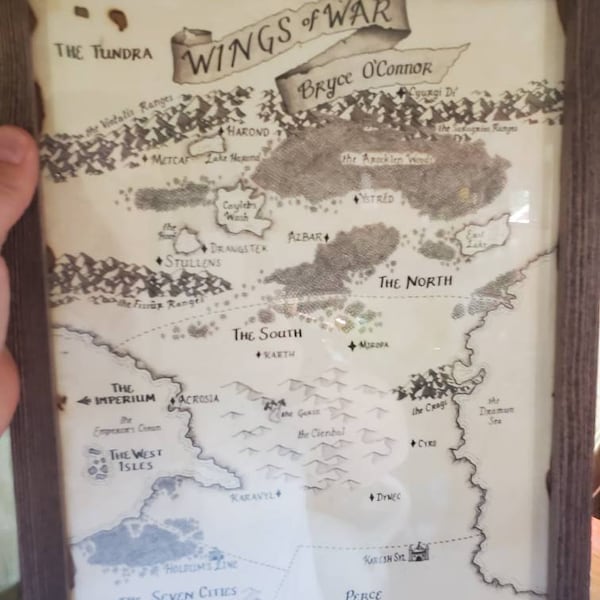 Print of Hand Drawn Prythian Map, ACOTAR, Hand Drawn Fantasy Map ...