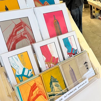 Counter Top Retail Card Display Stand With 3-tiers of Shelves 7.625 ...