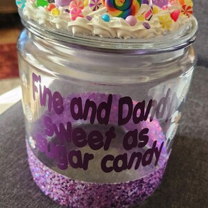 Funny Glass Candy Jar With Lid Motivational Candy Jar - Etsy