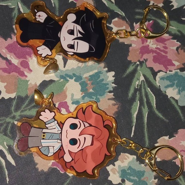 Rody and Vincent Heart Magnet Keychain Set | Dead Plate 6.5 Cm Double ...