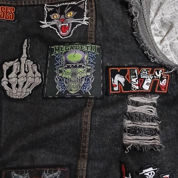 Wolf Embroidered Back Patch | Mean Growling Dog Harley Davidson Biker ...