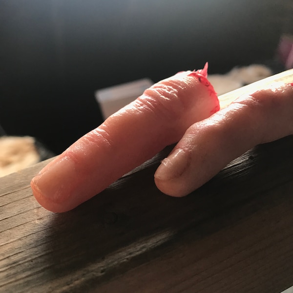 Severed Silicone Finger Props, Coloured or Uncoloured. Realistic ...