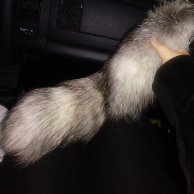 Eco Friendly Frost/indigo Fox Tails - Etsy