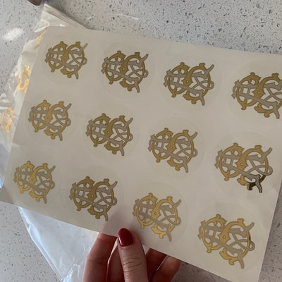 Gold Clear Custom Stickers, Custom Product Labels, Gold Foil Printing ...