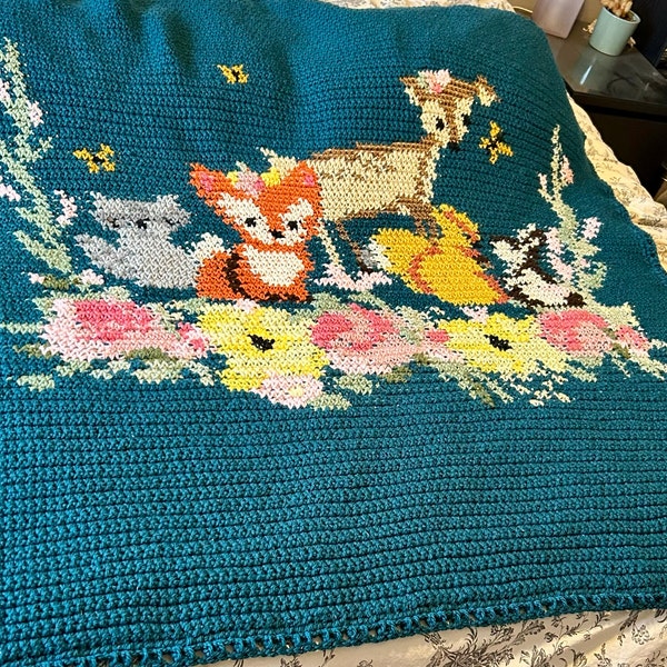 Kneeling Soldier American Flag Pattern Graph With Single Crochet ...