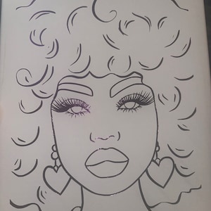 Canvas Printable Easy/ Pre Drawn Outline Canvas/ DIY Canvas/ Party ...