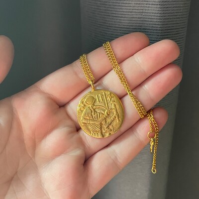Thoth Egyptian God Coin Medallion DOUBLE SIDED Mythology Coin, Ancient ...