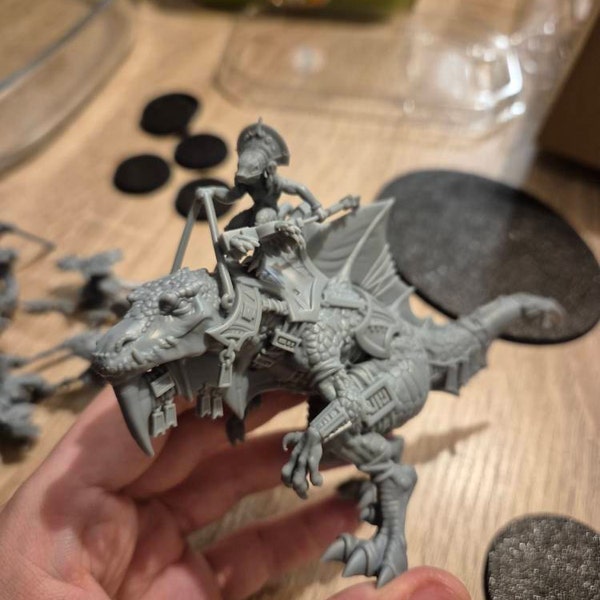 Saurian Veteran on Raptor (claw) - Saurian Starhost (1 Model) - Etsy