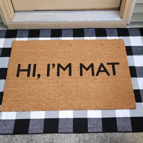 Greenery Doormat, Welcome Garden Decor, Floral Doormat, Houseplant ...