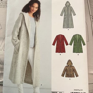 Sewing Pattern for Womens Coat With Hood, New Look N6585, New Pattern ...