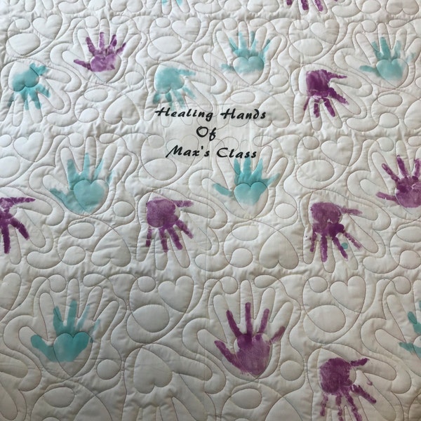 DIY No Sew Hand Print Quilt Kit - Etsy