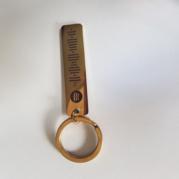 Spotify Music Code Keychain, Music Code Keyring, Personalized Keychain ...
