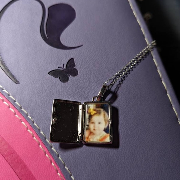 Black Locket Necklace by Caitlyn Minimalist • Gold Pendant Necklace ...