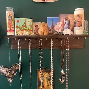 Rosary Shelf / Holy Cards / Icons / Statues - Etsy