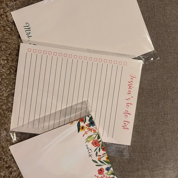 Personalized to Do List Notepad, Custom to Do List Pad With Lines, Kids ...