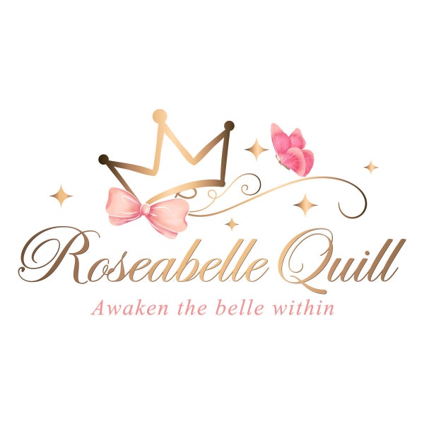 Crown Gold Logo Design, Bow Crown Princess Logo, Princess Logo - Girls ...