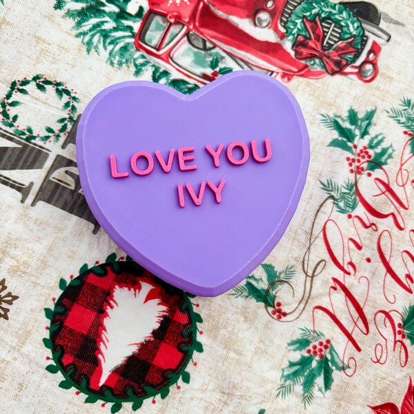 Valentine’s Day Heart Gift Box / Conversation Heart Candy Box ...