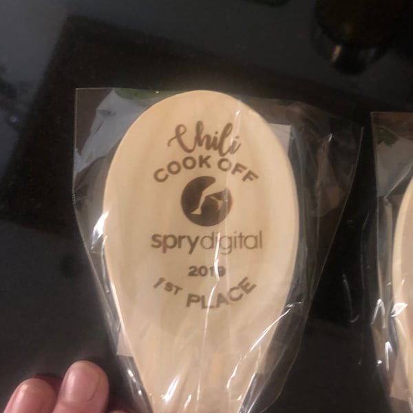 Chili Cook off Wooden Spoon, Chili Cook-off Awards, Chili Cookoff ...
