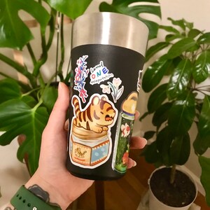 Vinyl Sticker Tiger Cub Jar - Etsy