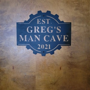 Custom Metal Man Cave Sign Man Cave Decor Man Cave Metal - Etsy