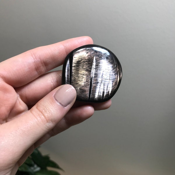 Hypersthene Smooth Stones - Hypersthene Palm Stones - Rare Crystals ...