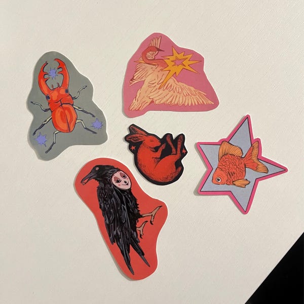 Goldfish Star Sticker | Glossy and Waterproof - Etsy