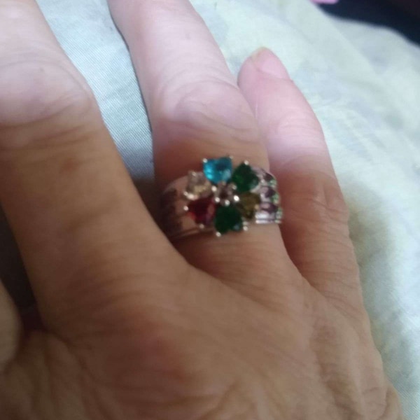 Personalized Engraved Sweet 16 Ring Birthstone Name Custom Stone Sweet ...