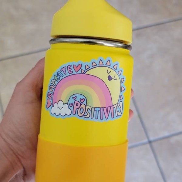 Positivity Sticker, Cute Vinyl Stickers for Laptops, Car Decals ...