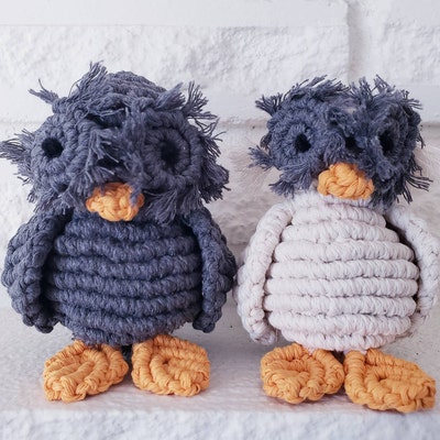 DIY Pattern Macrame 3D Sculpture Flying Pig Instructions - Etsy