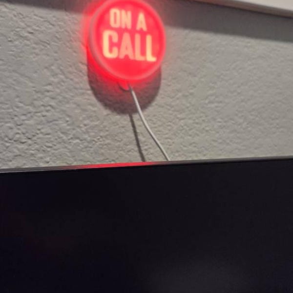 3" Busy Work Indicator on Call Light Sign - USB Powered With Switch - Etsy