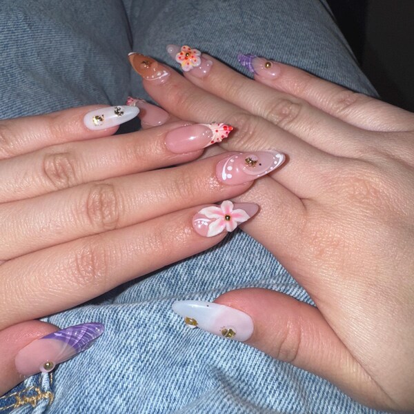 Long Nails Keyboard Cover Silicone Raised Keycaps for Quiet, Easy ...