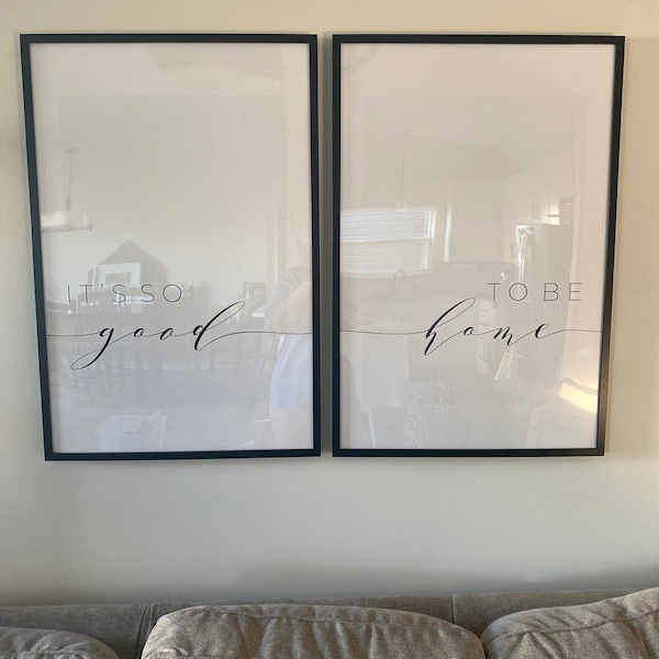 It's so Good to Be Home Printable Sign Set, Bedroom Quote Decor, Living ...