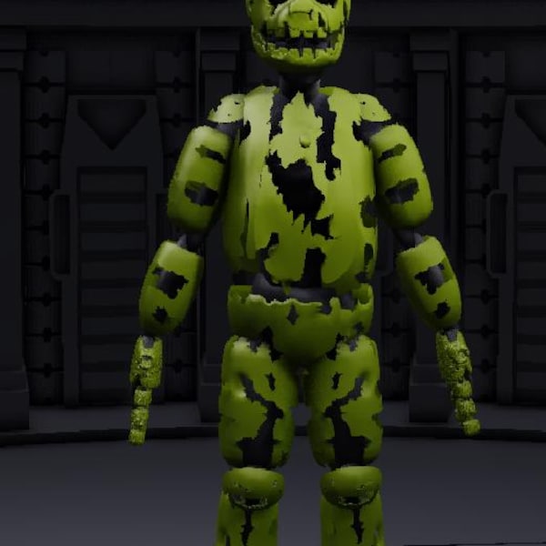 Fnaf Springtrap Wearable Armor and Helmet Mask Template for EVA Foam ...