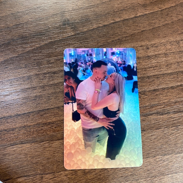 Personalised Photo & Message Plastic Card Keepsake - Etsy