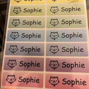 Custom Name Stickers/holographic Stickers/waterproof Personalized Name ...