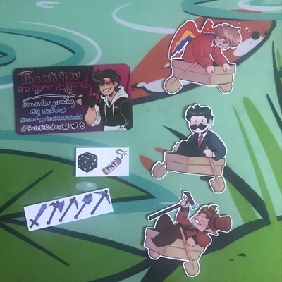 Tommyinnit Sticker Sheet Dream SMP / DSMP L'manberg - Etsy