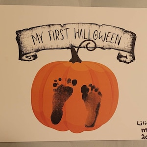 Football Footprint Art Football Footprint Craft Fall Sports Craft for ...