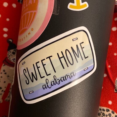 Alabama Sticker Alabama Tag Sticker License Plate Sticker - Etsy