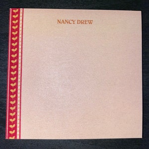Nancy Drew Letterhead Memo Pad and Sticky Notes Stationery Notepad Post ...
