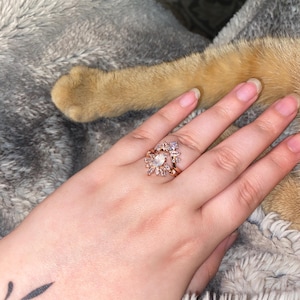 Enchanted Moonstone Ring, Promise Ring, Simple Ring,rainbow Moonstone ...