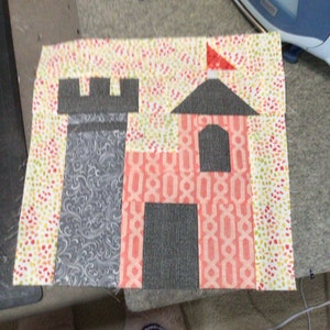 Princess Quilt Block Pattern Set: Princess, Crown, and Castle Includes ...